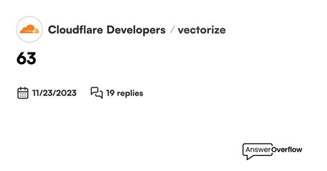 63 Cloudflare Developers