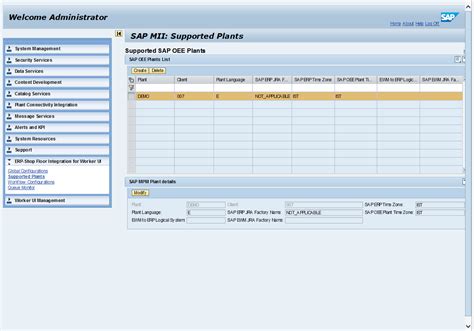 Error After Running Sap Oee Demo Plant Master Data Sap Community