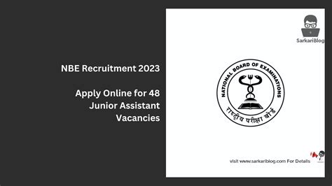 Nbe Recruitment 2023 For Programmer Vacancy