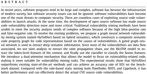 论文笔记 Hyvuldect A Hybrid Semantic Vulnerability Mining System Based On