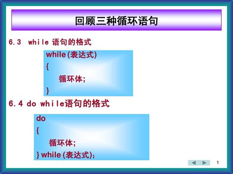 第6章 break和continue语句 重复结构的应用 word文档在线阅读与下载 无忧文档