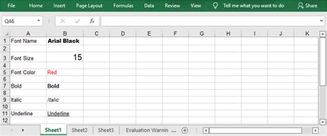 C Vb Net Apply Fonts To Excel Cells