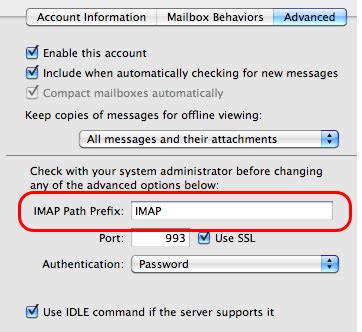 A Tip For Using IMAP With Gmail And Apple Mail