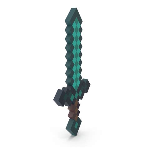 Espada De Minecraft Modelo 3d 14 3ds Fbx Max Obj Free3d
