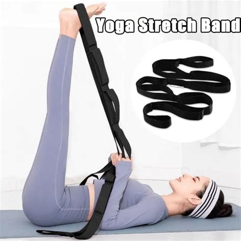 Yoga Equipment Adjustable Yoga Stretch Band 10 Loops Breathable Yoga