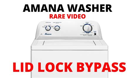 Bypass Lid Lock On Washer At Mary Lockridge Blog