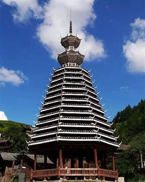 贵州侗族鼓楼图片 侗族鼓楼图片 贵州侗族鼓楼 大山谷图库