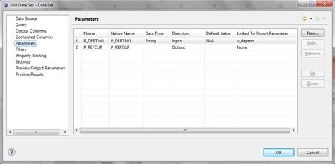 Birt Report Use Oracle Stored Procedure As A Dataset It Tech Talk