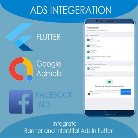 integrate admob with facebook in flutter application by dnet4u fiverr