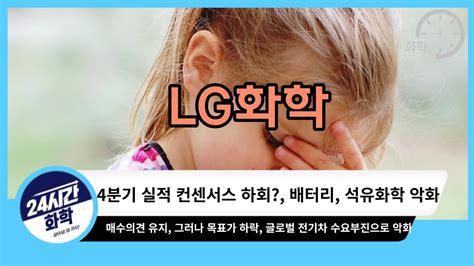 Lg화학주가전망 Lg화학 4분기 실적 전기차 재고 배터리 수요 둔화 보조금 폐지까지 Youtube
