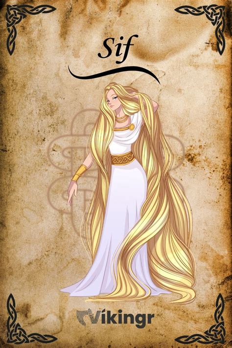 Sif Golden Haired Goddess Norse Goddess Norse Norse Myth