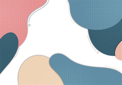 Abstract Soft Colors Template Design Of Free Shape Decorative