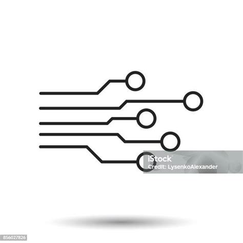 회로 보드 아이콘입니다 흰색 바탕에 기술 체계 기호 평면 벡터 일러스트 0명에 대한 스톡 벡터 아트 및 기타 이미지 0명 Cpu 개념 Istock
