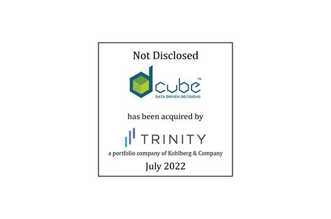 D Cube Analytics Has Been Acquired By Trinity Life Sciences William Blair