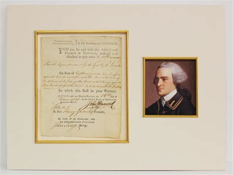 Lot John Hancock Bold Signed Rev War Doc Gorgeous Display