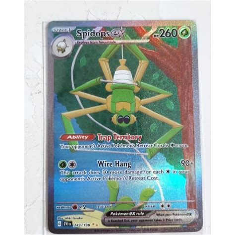 Pokemon Spidops Ex Special Illustration Rare Scarlet And Violet Card Shopee Singapore