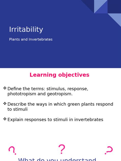 Irritability In Plants And Invertebrates Pdf Plants Organisms