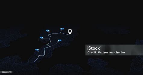 지도 모바일 앱 여행 계획 등각투영 맵 거대한 도시지도 경로 위치 기호 내비게이션 시스템 표시 지점에서 의도한 목표 목적지 표지판까지의 경로입니다 편집 가능한 벡터 일러스트