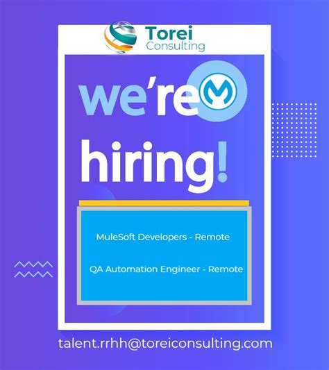torei consulting on linkedin mulesoft qaengineer
