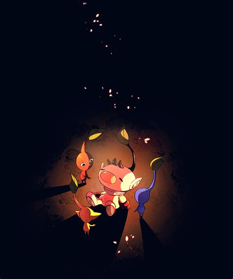 Olimar Red Pikmin Yellow Pikmin Blue Pikmin And Olimin Pikmin And More Drawn By