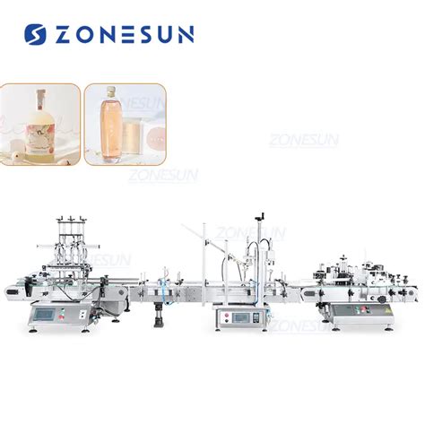 Automatic 4 Heads Wine Filling Capping Labeling Machine