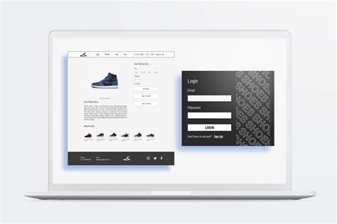 shoe website ui design behance