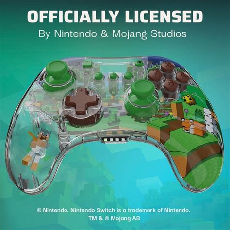 Pdp Nintendo Switch Realmz Wireless Controller Minecraft Forest Biome Smyths Toys Uk