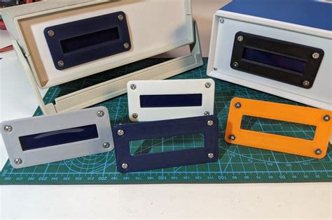 Arduino 1602 Lcd Display Bezel 3d Printed Electronics Mount Diy