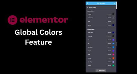 How To Use Elementor Global Colors Feature Elementsready