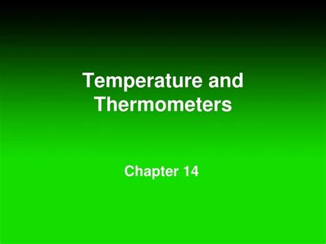 PPT Temperature And Thermometers PowerPoint Presentation Free Download ID 9636781