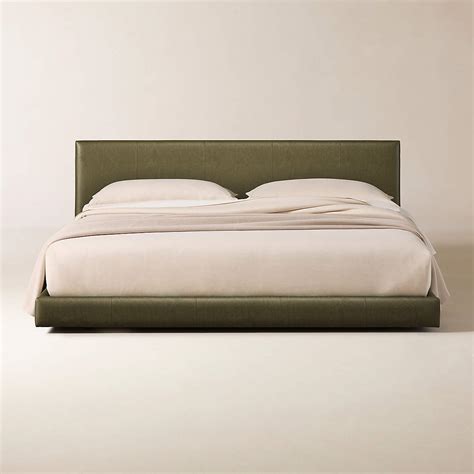 Facade Leather California King Bed Cb2
