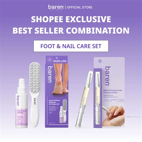 Shopee Exclusive Baren Best Seller Combination Foot And Nail Care Set