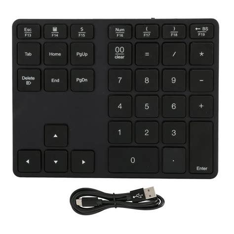 Rechargeable Keyboard Numeric Keypad External Universal 8 10 Meters Working Distance For