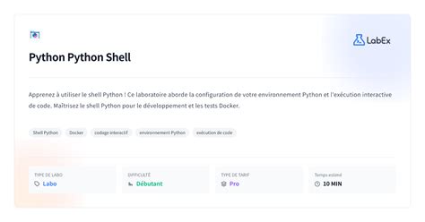 Python Python Shell Labex