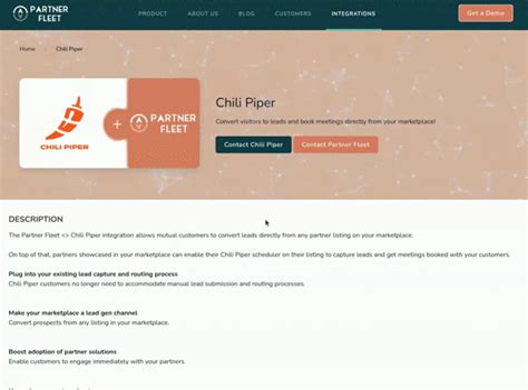 Chili Piper Integration Convert Marketplace Visitors Instantly To Booked Meetings