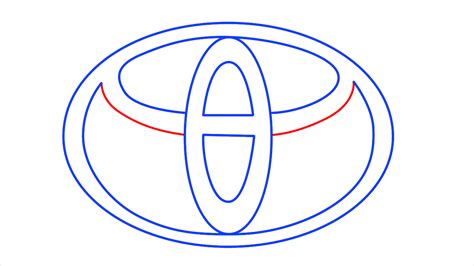 How To Draw Toyota Logo Step By Step [6 Easy Phase]