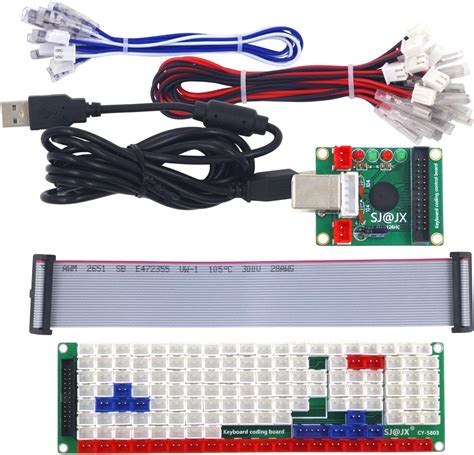 Amazon Com SJ JX Development Keyboard Encoder Board Game Controller DIY LED Keyboard