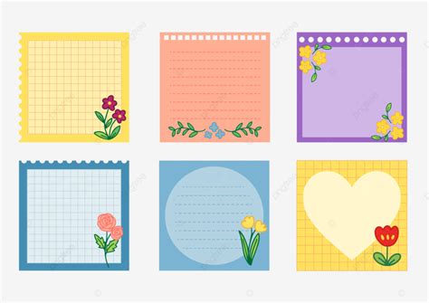 저널 플래너를 위한 귀여운 메모장 스티커 일러스트 메모 디자인 클립 아트 벡터 스티커 일러스트 벡터 일러스트 디자인 일러스트 Png 일러스트 및 벡터 에 대한 무료