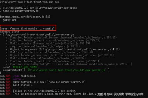 Npm Err Code Elifecyclenpm Err Errno 1npm Err Wlwl Dsfvue100 Dev
