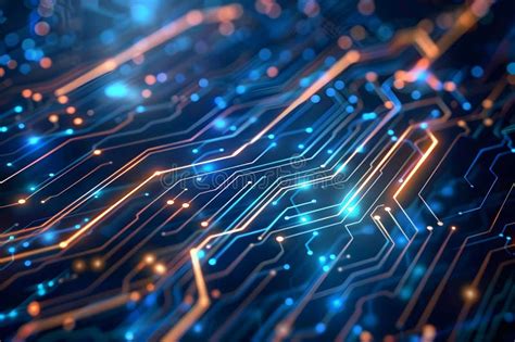Abstract Circuit Board Futuristic Technology Processing Background