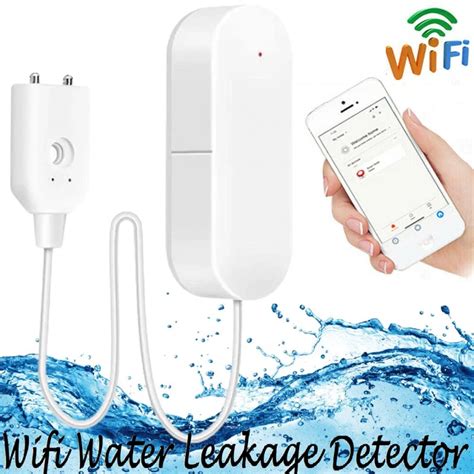 Smart Wifi Water Leak Sensor Overflow Detector Flood Leakage Level Alarm Sensor 18 99 Picclick Au
