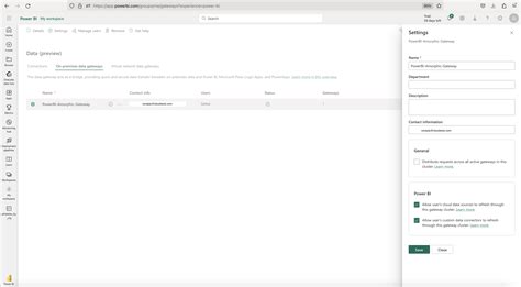 Configure Powerbi On Premise Data Gateway Amorphic Docs