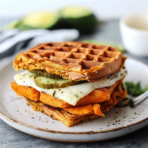 Paleo Sweet Potato Waffle Breakfast Sandwich Zawa Recipes