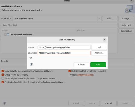Gnu Linux Debian Ubuntu How To Setup Eclipse Python Development Ide