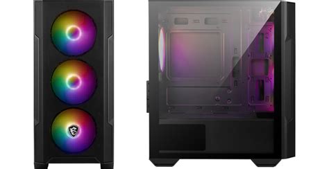 Msi Mag Forge M R Black Micro Atx Argb Pc Gaming Case Ln Scan Uk