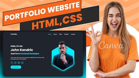 Html और Css बनाएं Portfolio Website Source Code Hinditutorial
