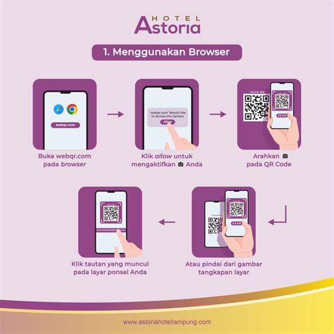 Cara Mudah Scan QR Code Melalui Handphone Astoria Hotel Lampung