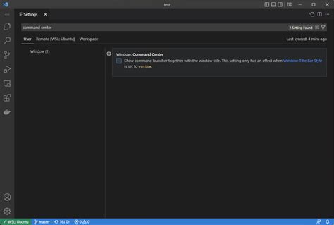 Command Center Doesnt Use The Windowtitle Setting · Issue 161232 · Microsoftvscode · Github