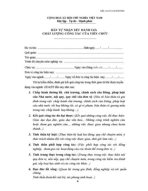 Mẫu Đơn xin thuyên chuyển công tác