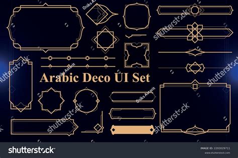 Set Arabic Deco Modern User Interface Stock Vector Royalty Free 2293029711 Shutterstock